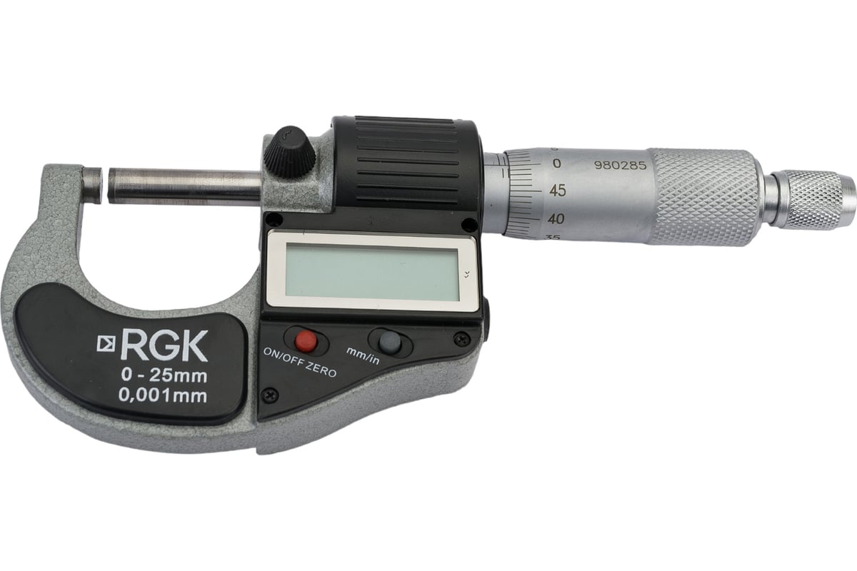 Электронный микрометр RGK MC-25 779562 - выгодная цена, отзывы, характеристики, фото - купить в ...