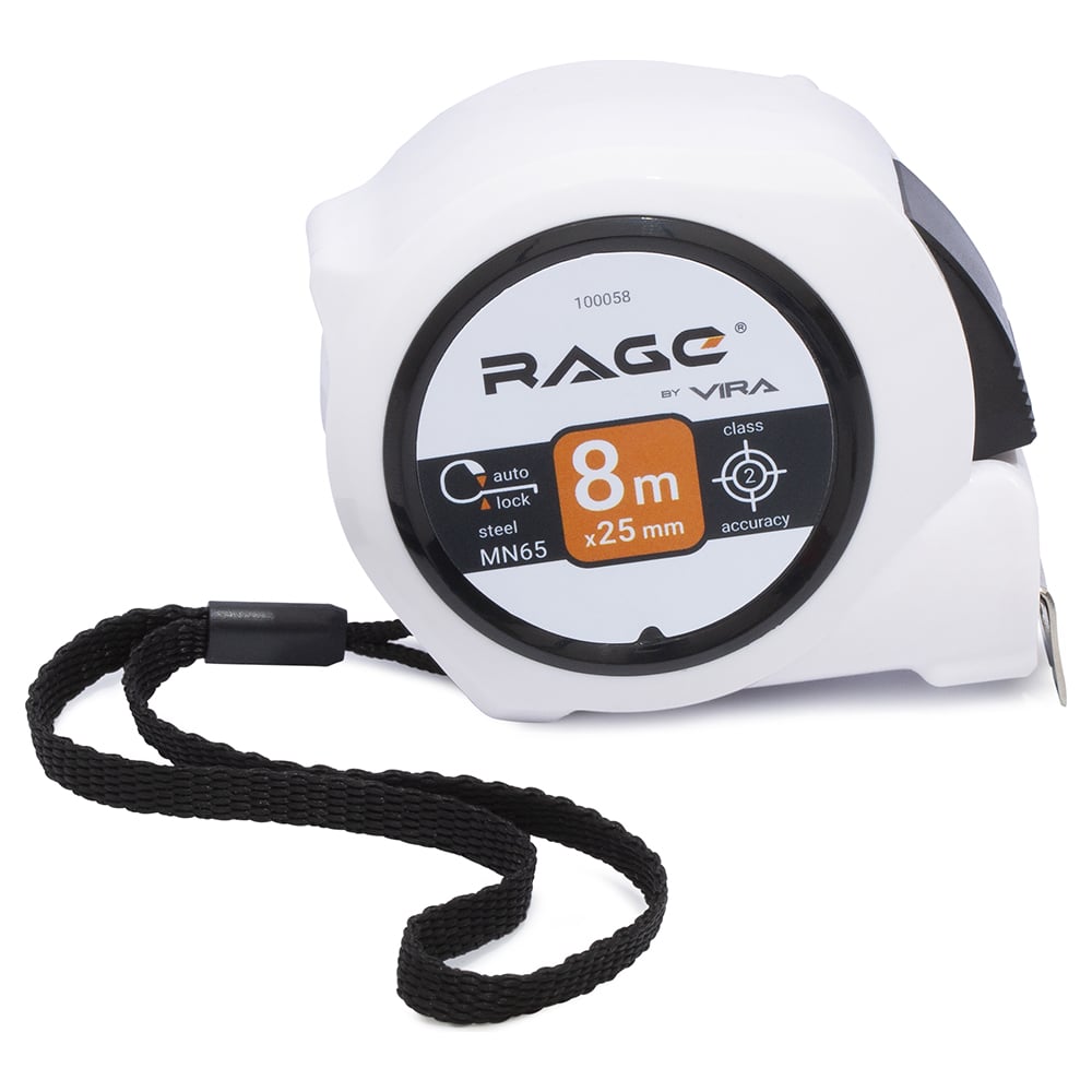 Рулетка VIRA by RAGE с автостопом 8 м х 25 мм 100058 - выгодная цена ...