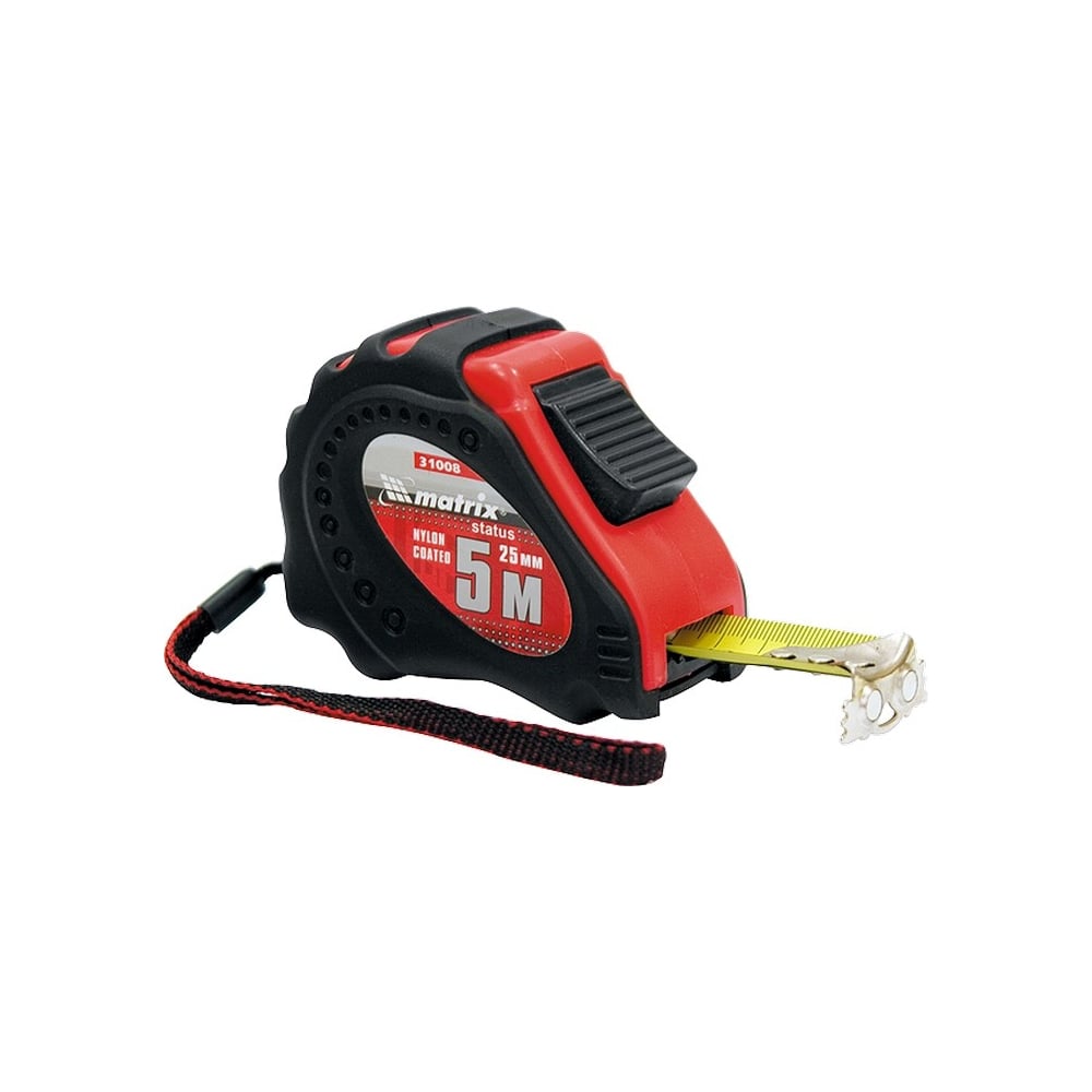 Рулетка 5 м х 25 мм Status autostop magnet+ MATRIX 31008 - выгодная ...