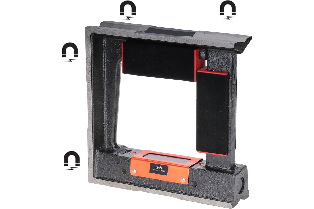 Рамный магнитный уровень Kinex (K-MET) 150x150 мм, 0.02 мм 5091-02-150 ...