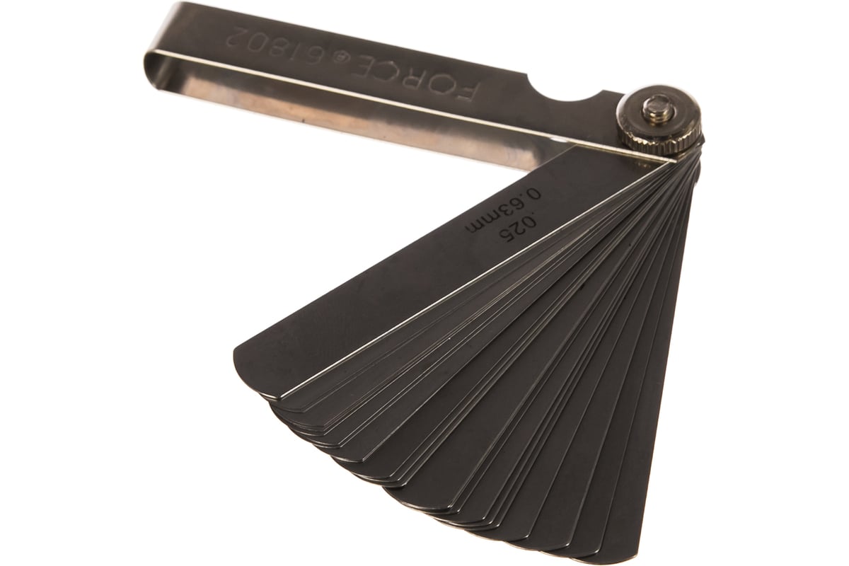 Набор щупов 26шт, 0.04-0.63мм FORCE 61802 - выгодная цена, отзывы ...