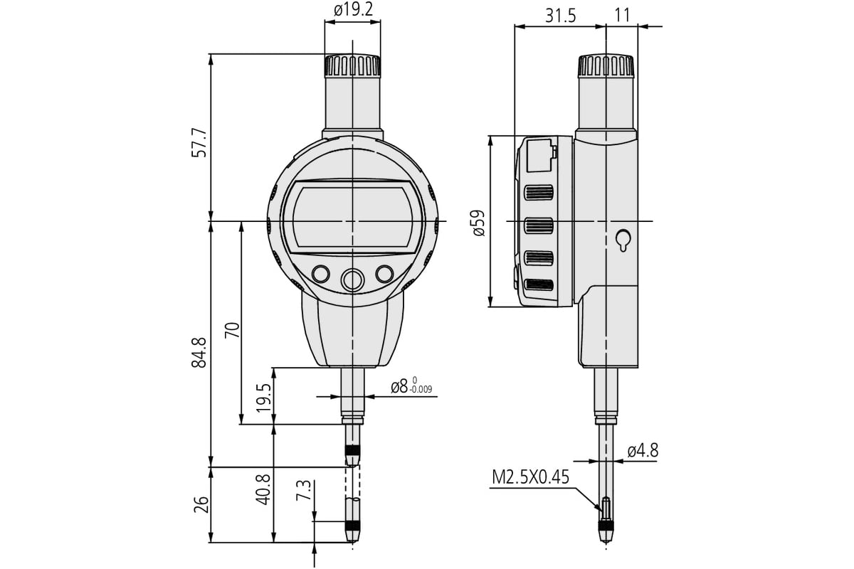 Измерительная головка MITUTOYO ID-C125XB Digim 543-470B - выгодная цена ...