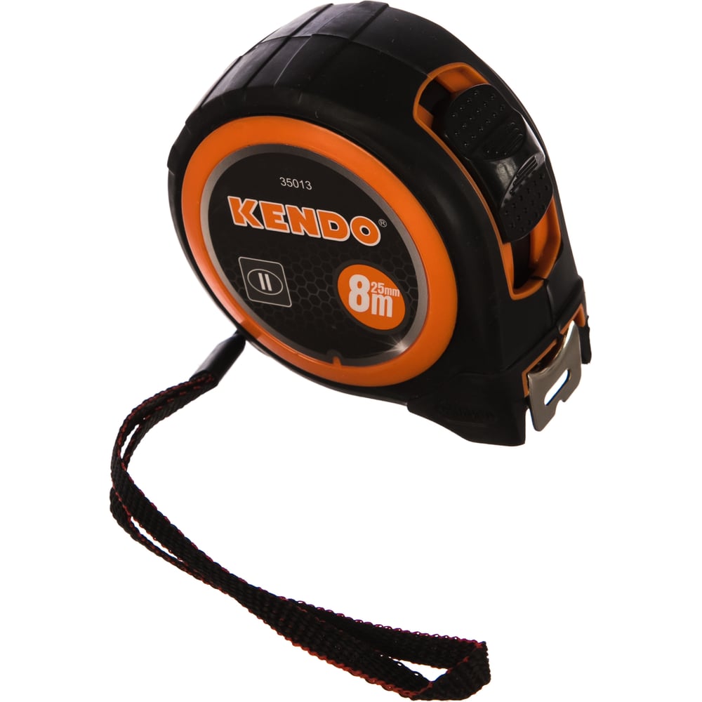 Ударостойкая рулетка в обрезиненном корпусе KENDO 8м х 25мм 35013 ...