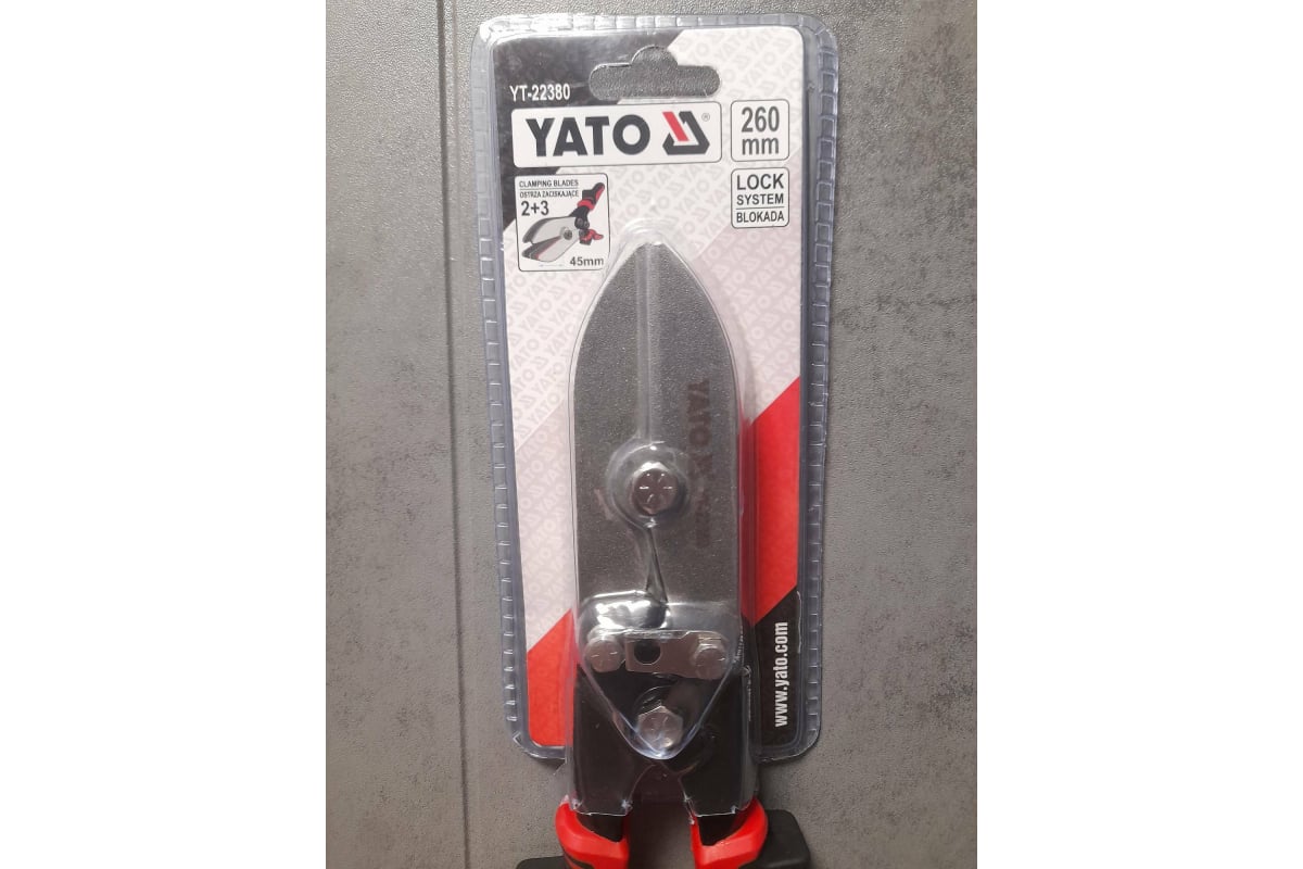 Прямые усиленные клещи Гофра YATO YT-22380 - выгодная цена, отзывы ...