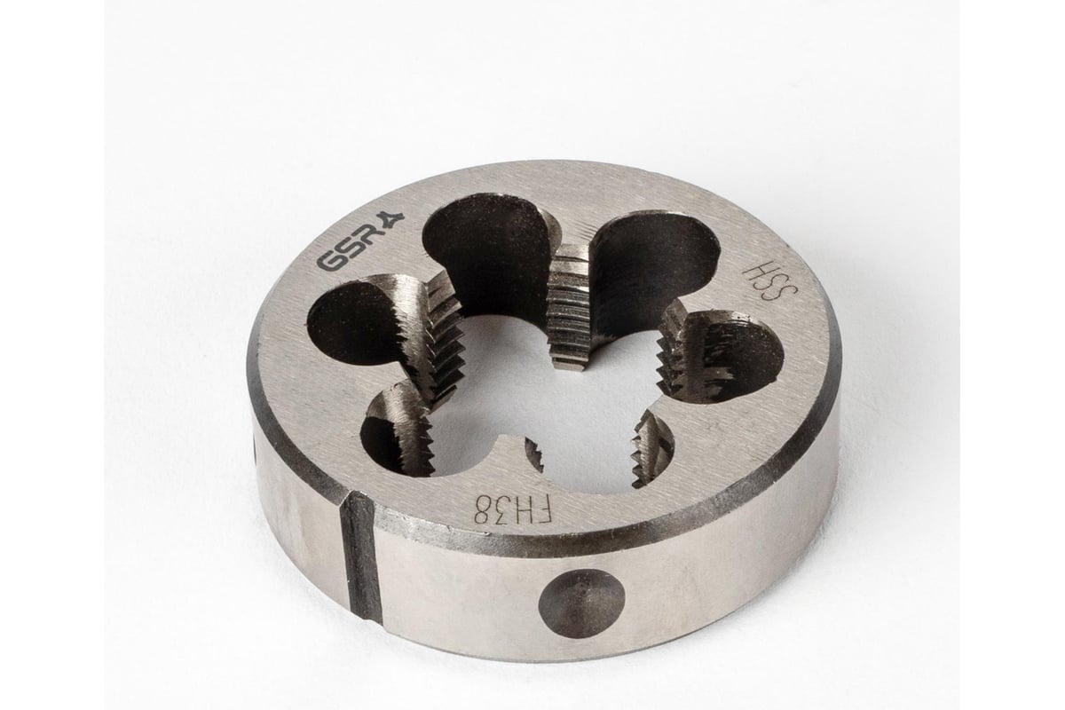 Плашка круглая GSR DIN EN 24231 (DIN 5158) B HSS BSP 1.1/2 B00452200 ...