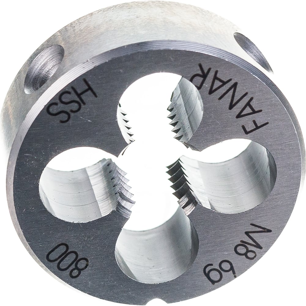 Плашка FANAR круглая, М 8 х 1,25 6g HSS DIN 22568/N1-121001-0080/ 037700 - выгодная цена, отзывы ...