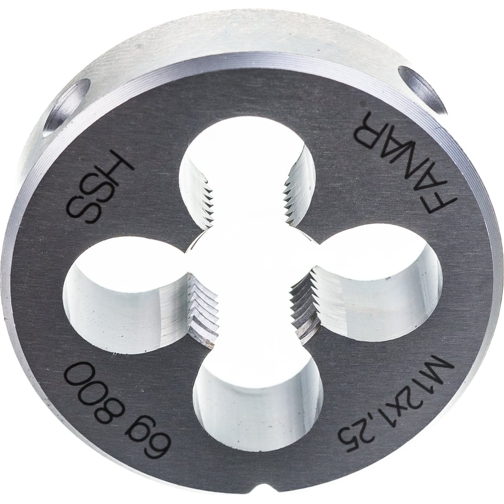 Плашка FANAR круглая М 12 х 1,25 6g HSS DIN 22568/N1-121001-0124/ 037727 - выгодная цена, отзывы ...