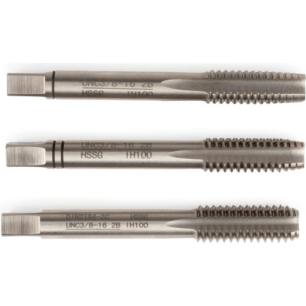 Ручные метчики GSR UNC 1/4-20 DIN 2184-2 HSS-G набор 3 шт, резьба для ...
