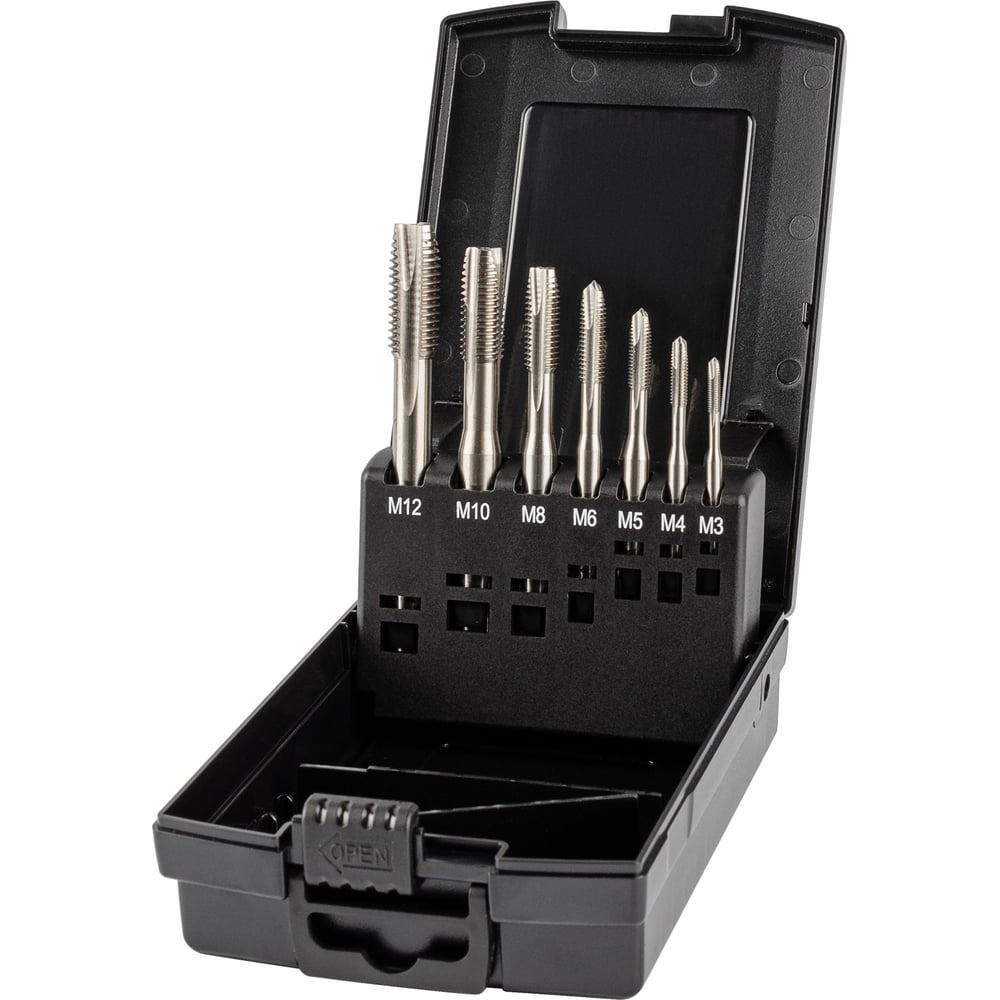 Набор метчиков машинных ZALTAR HSS, DIN 371/376, Тип B, 7 предметов, M3 ...