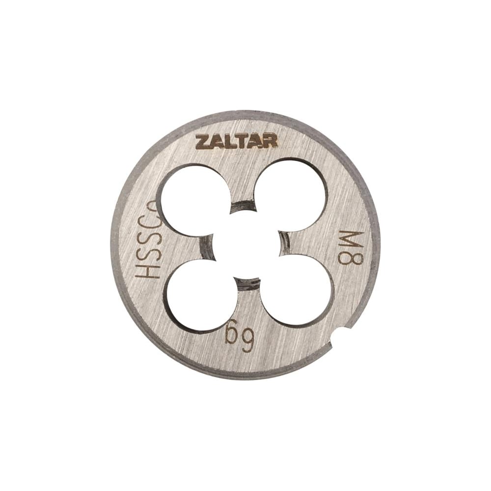 Плашка круглая резьбонарезная ZALTAR HSS-E, DIN 223, M8x1.25 ZA-03805 ...