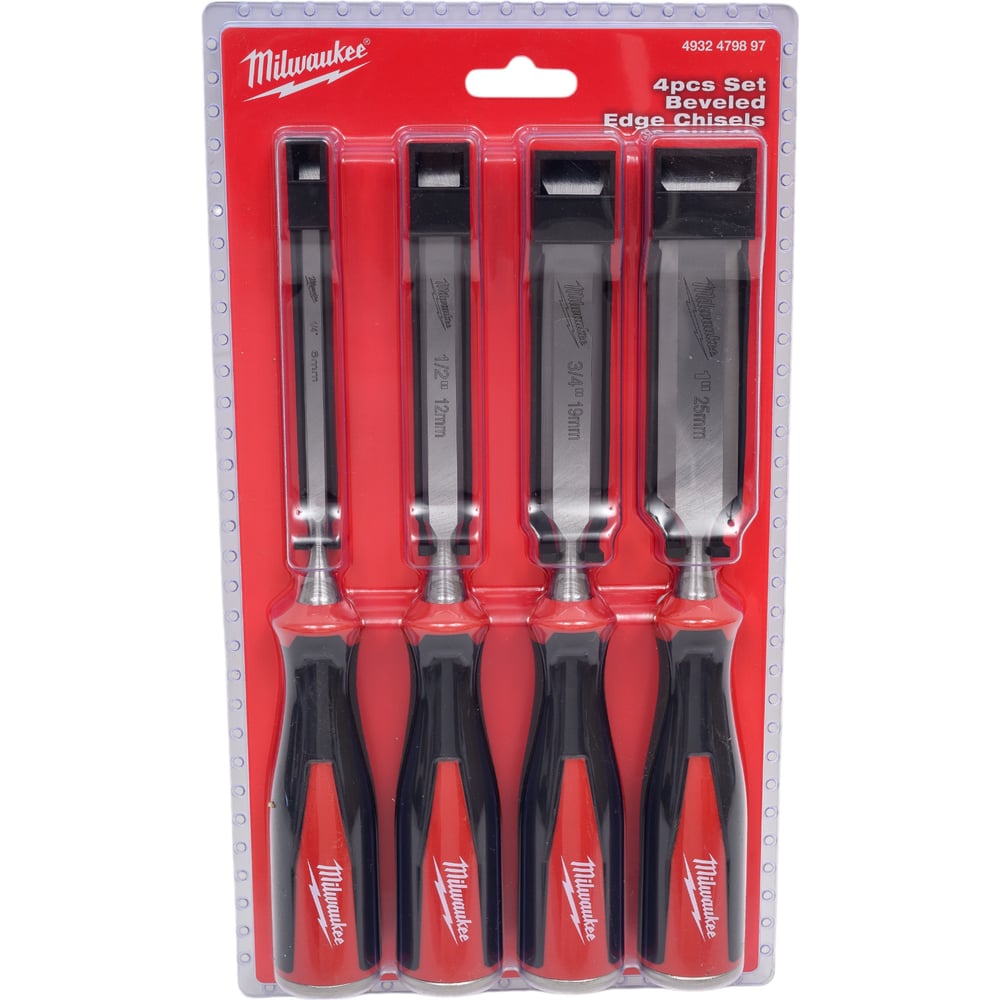 Набор плоских стамесок Milwaukee 4 ед. 4932479897 - выгодная цена ...
