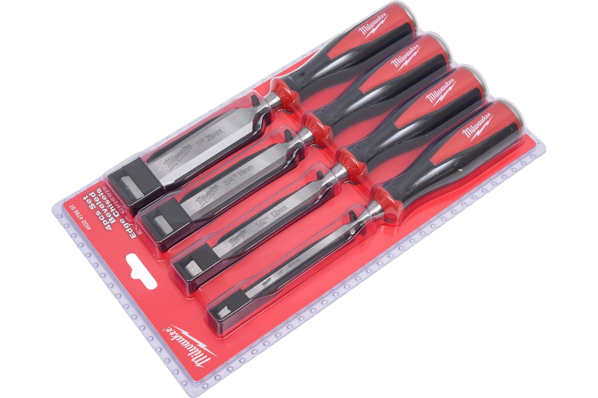 Набор плоских стамесок Milwaukee 4 ед. 4932479897 - выгодная цена ...