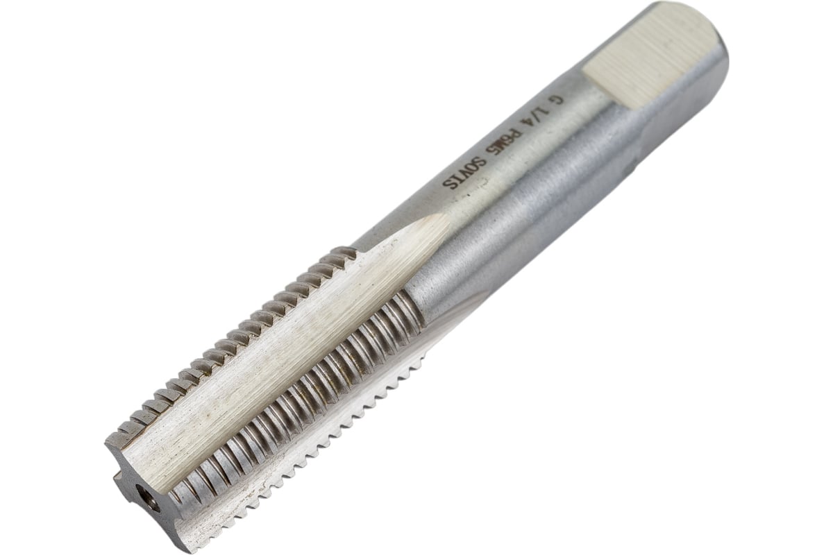 Трубный цилиндрический метчик SOVIS м/р G 1/4" Р6М5 комплект из 2-х шт ...