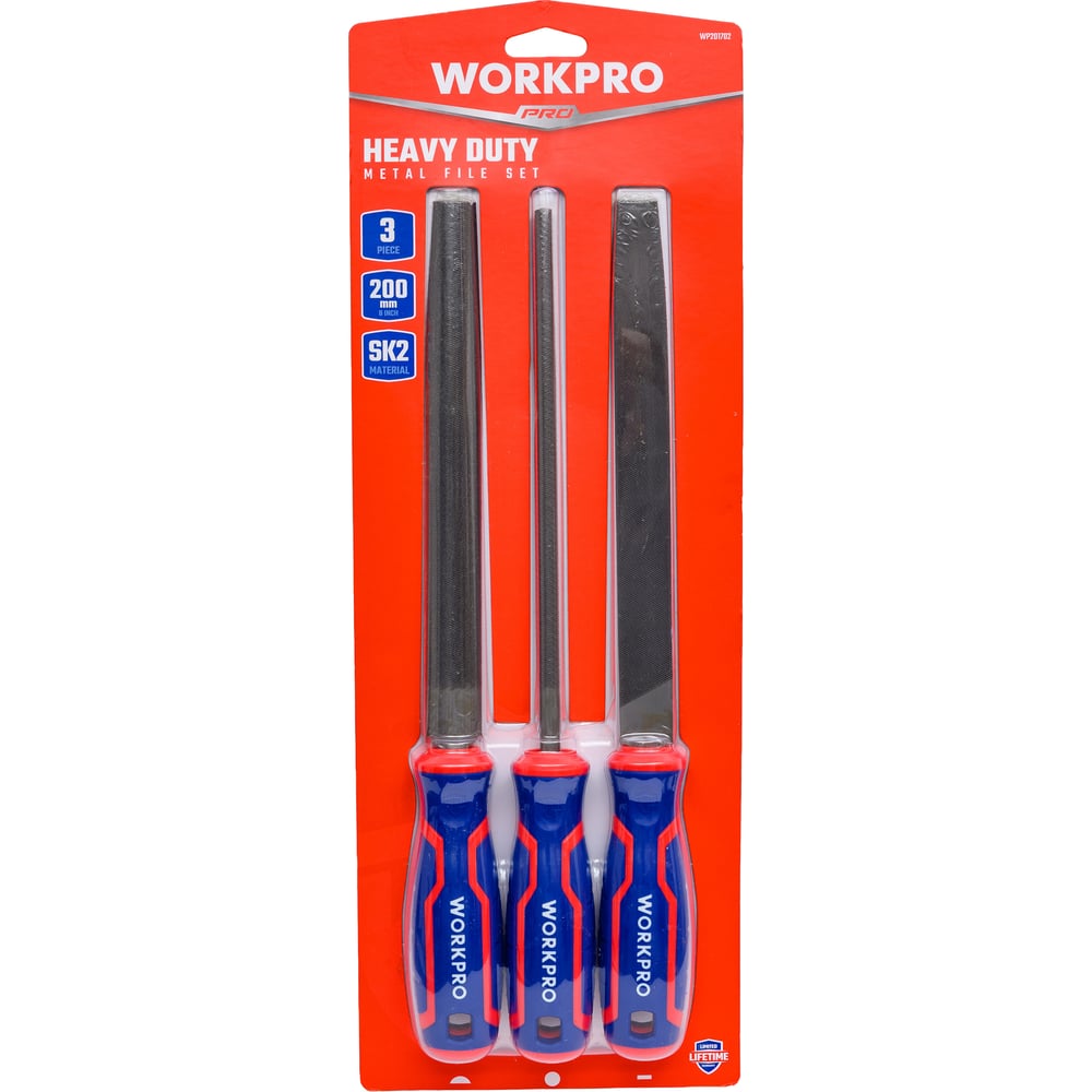 Набор напильников WORKPRO 200 мм, 3 шт. WP201702 - выгодная цена, отзывы, характеристики, фото ...