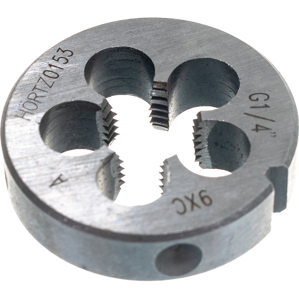 Трубная цилиндрическая плашка G 1/4 дюйма 9ХС HORTZ 204129 - выгодная ...