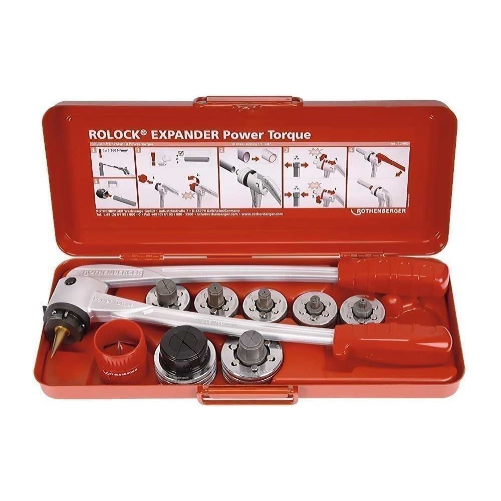 Набор ROLOCK EPT, 12-15-18-22мм +фреза Rothenberger 12500 - выгодная ...