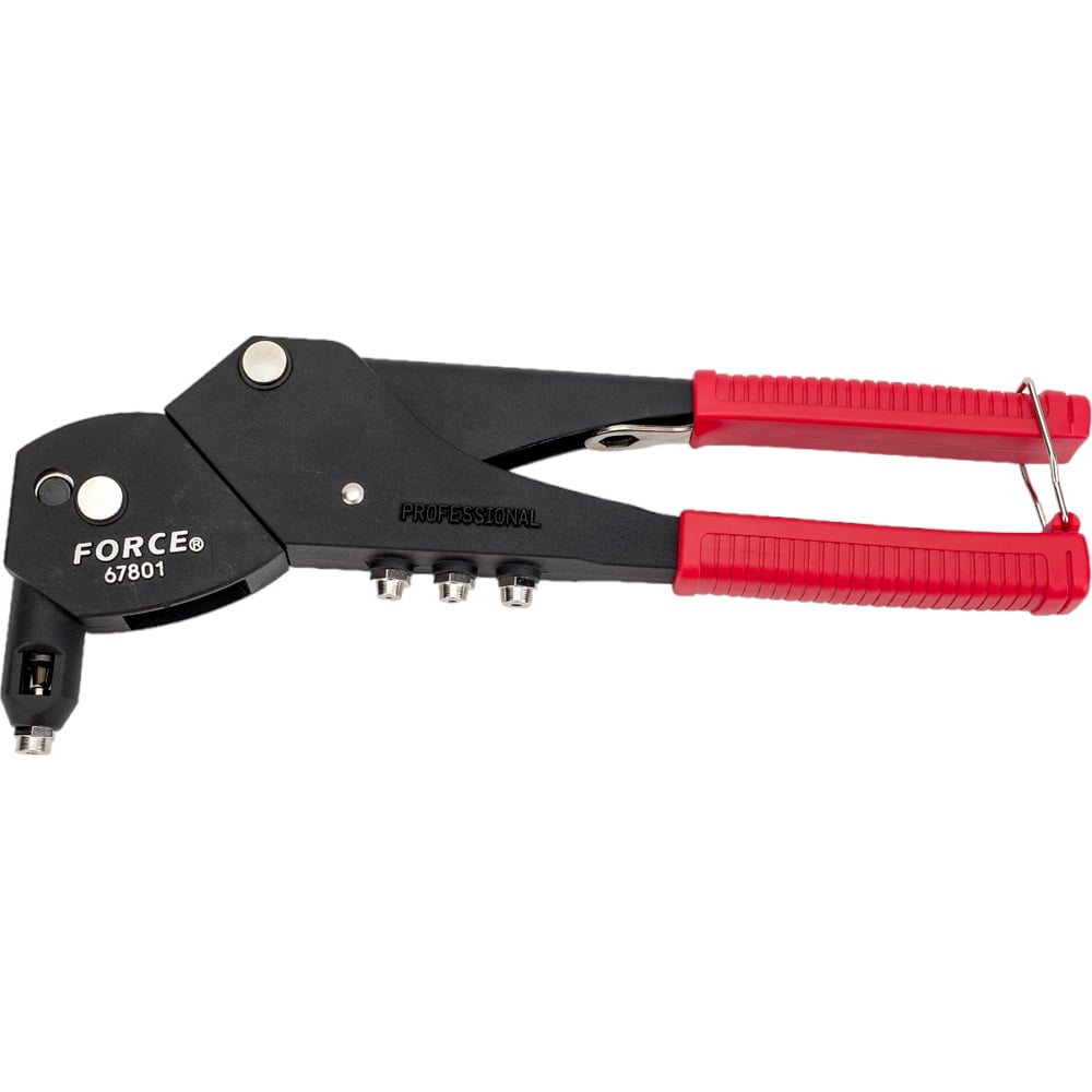 Заклепочник с поворотной головкой на 360 градусов, 4 насадки, 180мм ...