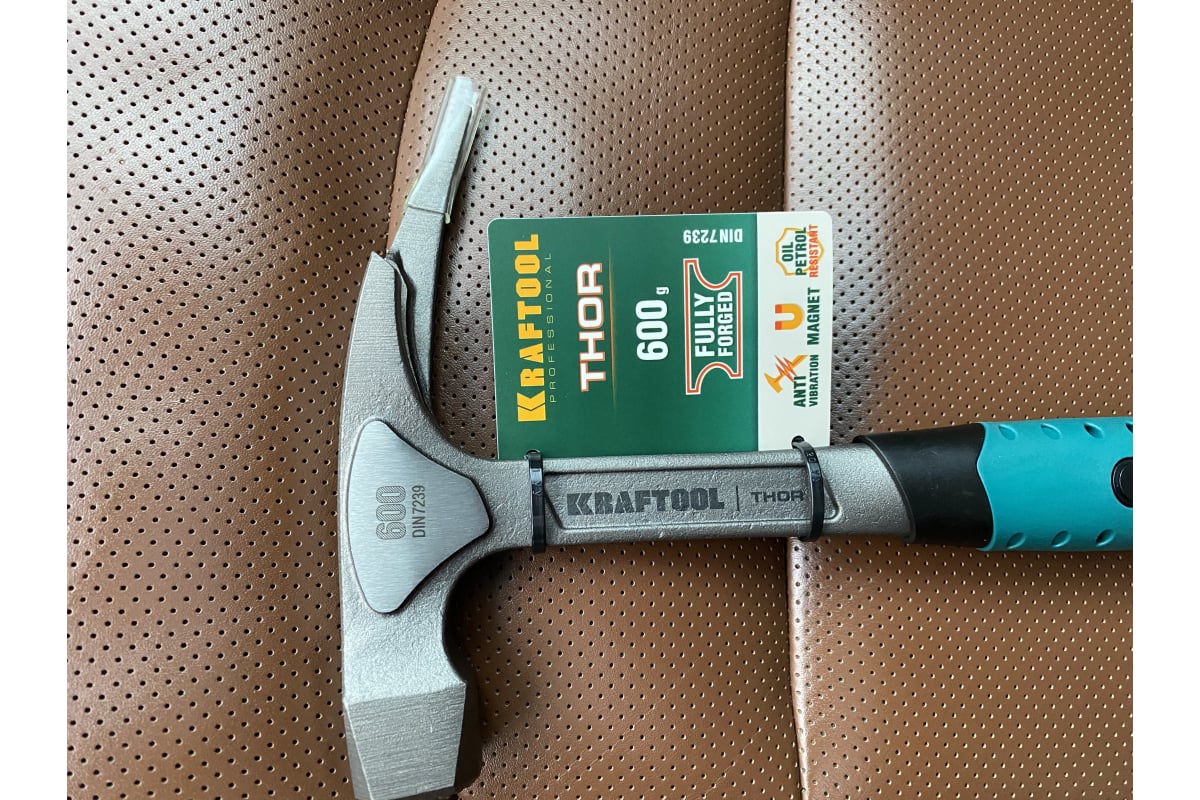 Молоток кровельщика KRAFTOOL THOR, 600 г цельнокованый, с магнитом ...