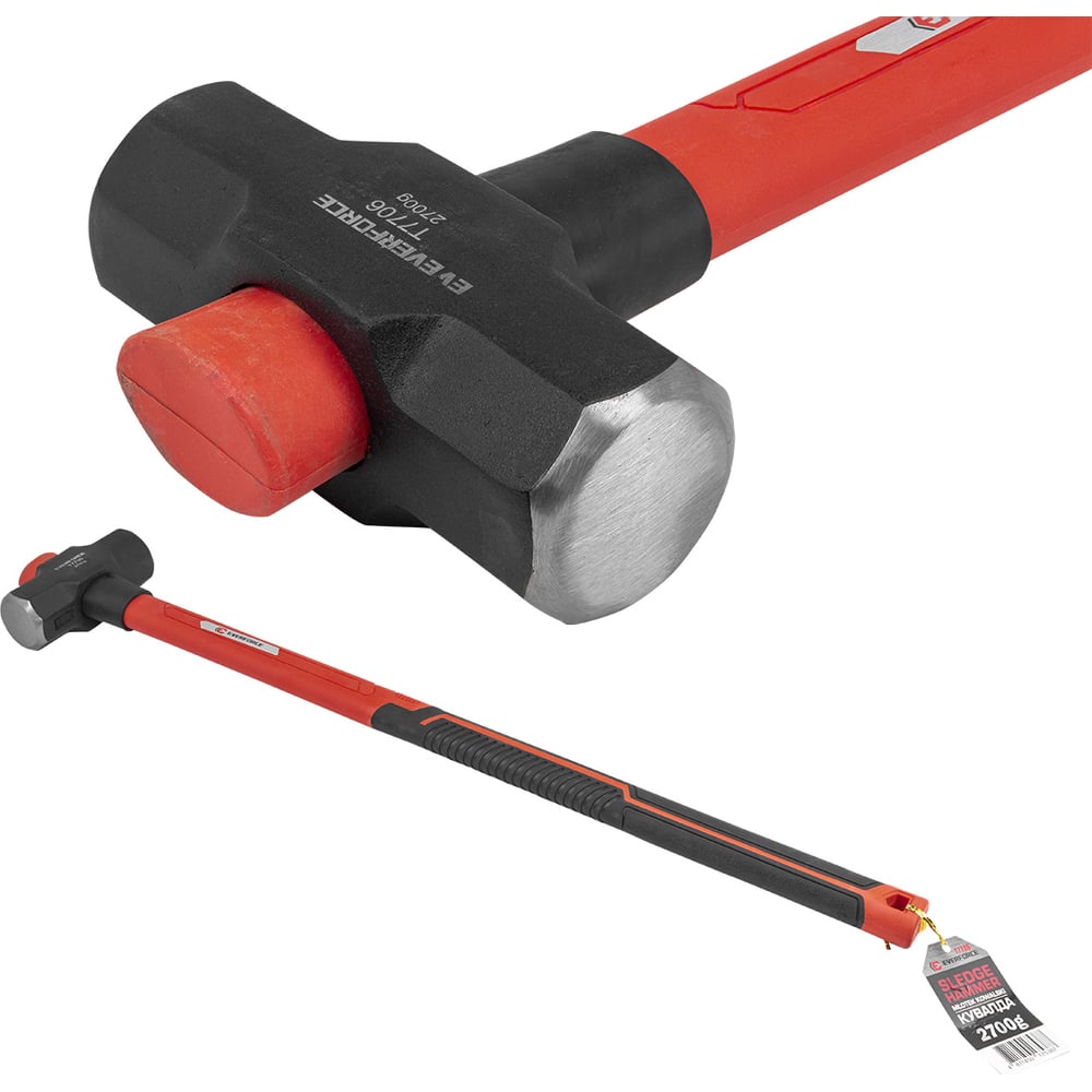 Кувалда EVERFORCE 2700гр EF-T7706(65279) - выгодная цена, отзывы, характеристики, фото - купить ...