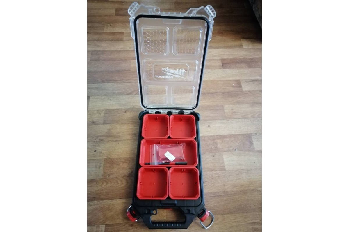 Тонкий компактный органайзер Milwaukee PACKOUT 4932471065 - выгодная ...