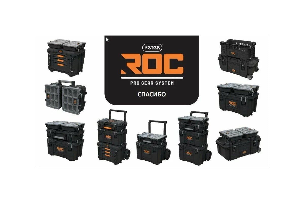 Ящик для инструментов Keter ROC PRO GEAR TOOL BOX 2.0 256984 - выгодная ...