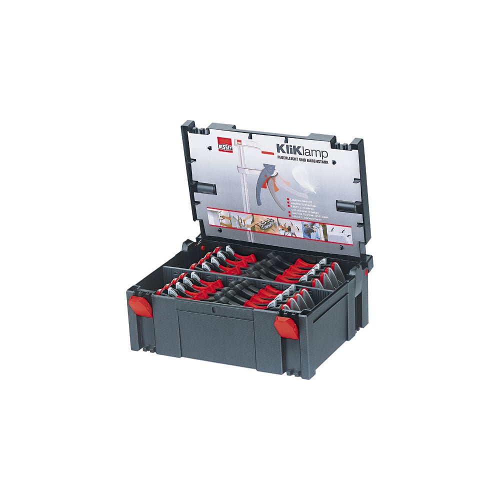 Набор рычажных струбцин BESSEY KliKlamp 16 предметов, в ...