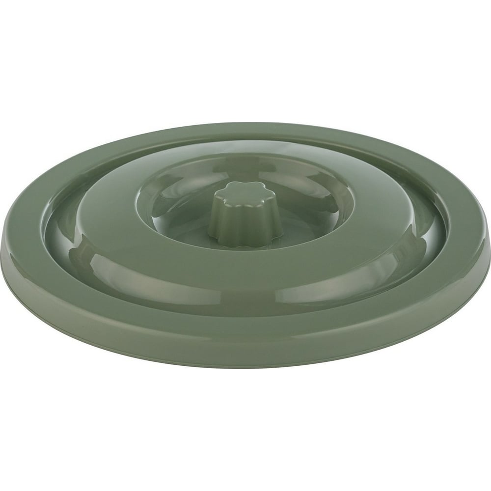 Крышка на ведро Элластик-Пласт Люкс 12 л, оливковая ЭП 901383 ...
