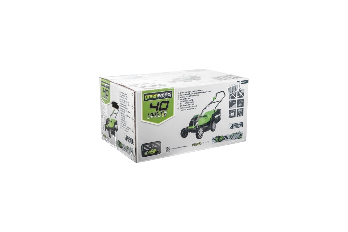 Аккумуляторная газонокосилка Greenworks G40LM35 - выгодная цена, отзывы ...