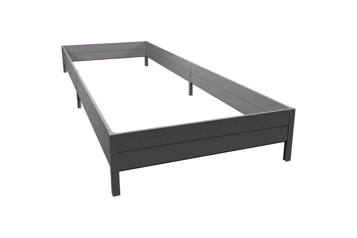 Грядка из ПВХ ГеоПластБорд 1x3 м, высота 27 см, серая 87011327 ...