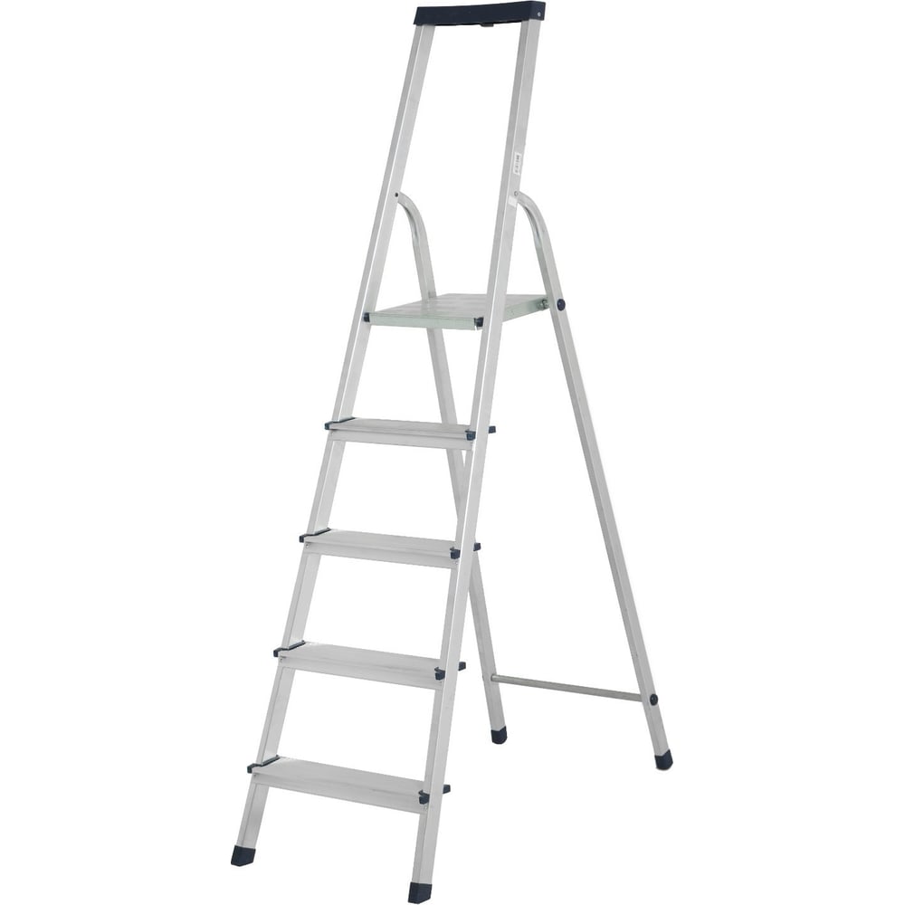 Стремянка ТУНДРА алюминиевая, с органайзером, 5 ступеней, 1030 мм ...