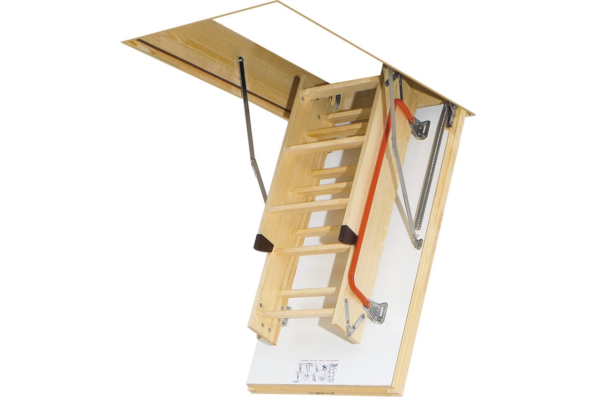 Чердачная лестница FAKRO термо ltk, 70x120/330 66584 - выгодная цена, отзывы, характеристики ...