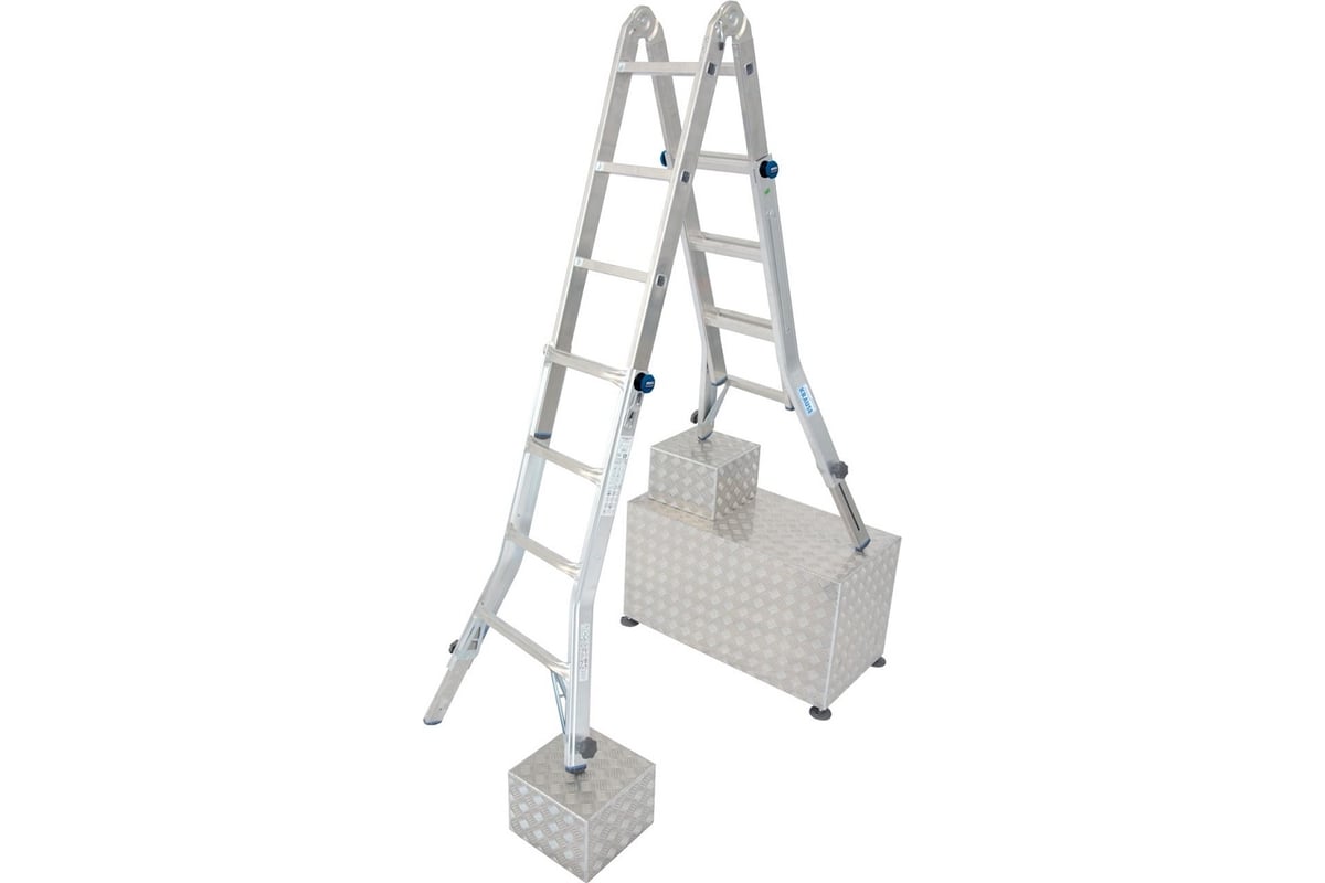 Шарнирная телескопическая стремянка Krause STABILO 4x4 123589 ...