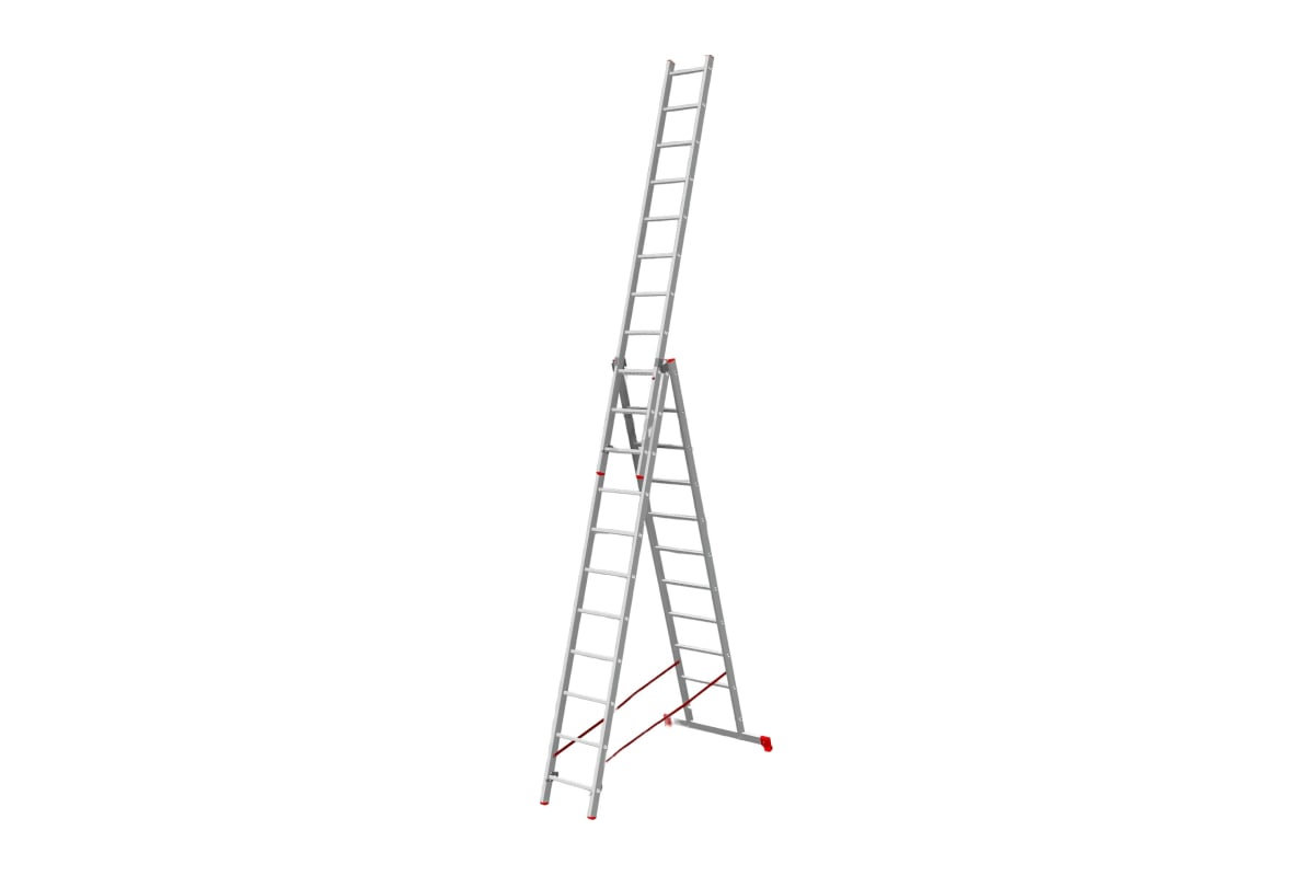 Алюминиевая трехсекционная лестница STARTUL PRO 631 см ST9942-10 ...