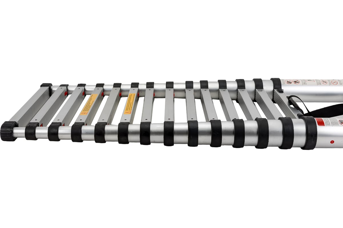 Лестница телескопическая алюминиевая, 4, 4м, 15 ступеней, Gigant LT-01 ...