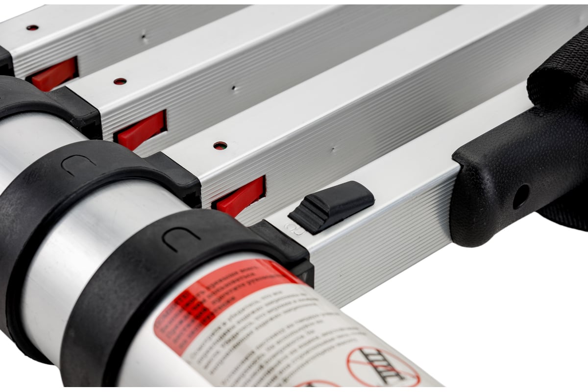 Лестница телескопическая алюминиевая, 4, 4м, 15 ступеней, Gigant LT-01 ...