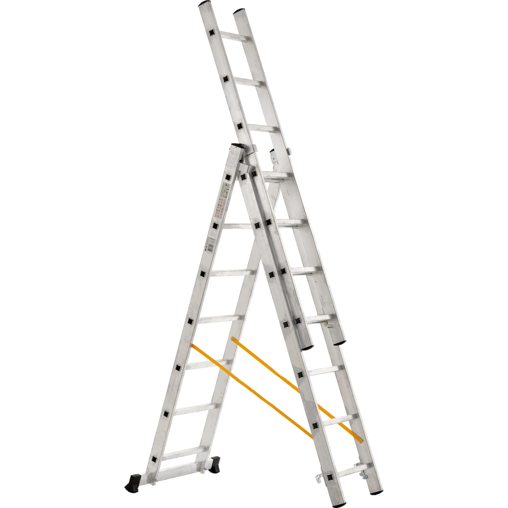 Трехсекционная лестница 7 ступеней Inforce 3x7 ЛП-03-07 - выгодная цена ...