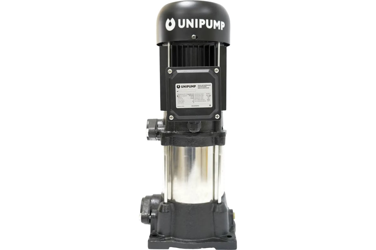 Насос вертикальный многоступенчатый UNIPUMP VM 8-3 (Qном 8м3/ч, Нном 21м, 1,5x 1,25, 1,1кВт ...