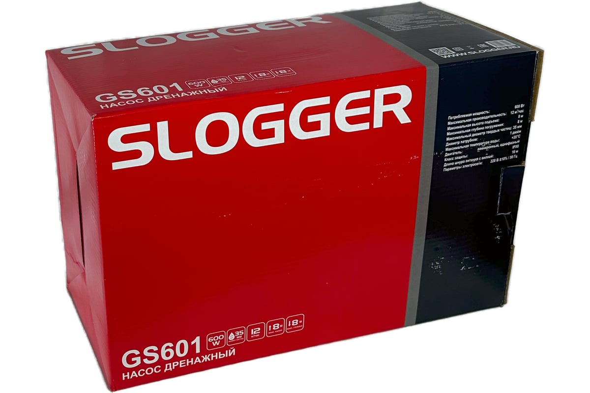 Дренажный насос Slogger GS601 - выгодная цена, отзывы, характеристики, фото - купить в Москве и РФ