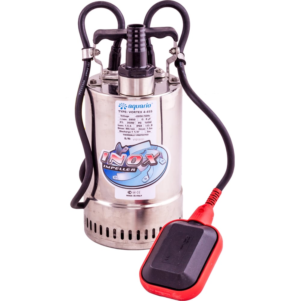 Насос AQUARIO Vortex 4-4Ss 1144 - выгодная цена, отзывы, характеристики, 1 видео, фото - купить ...