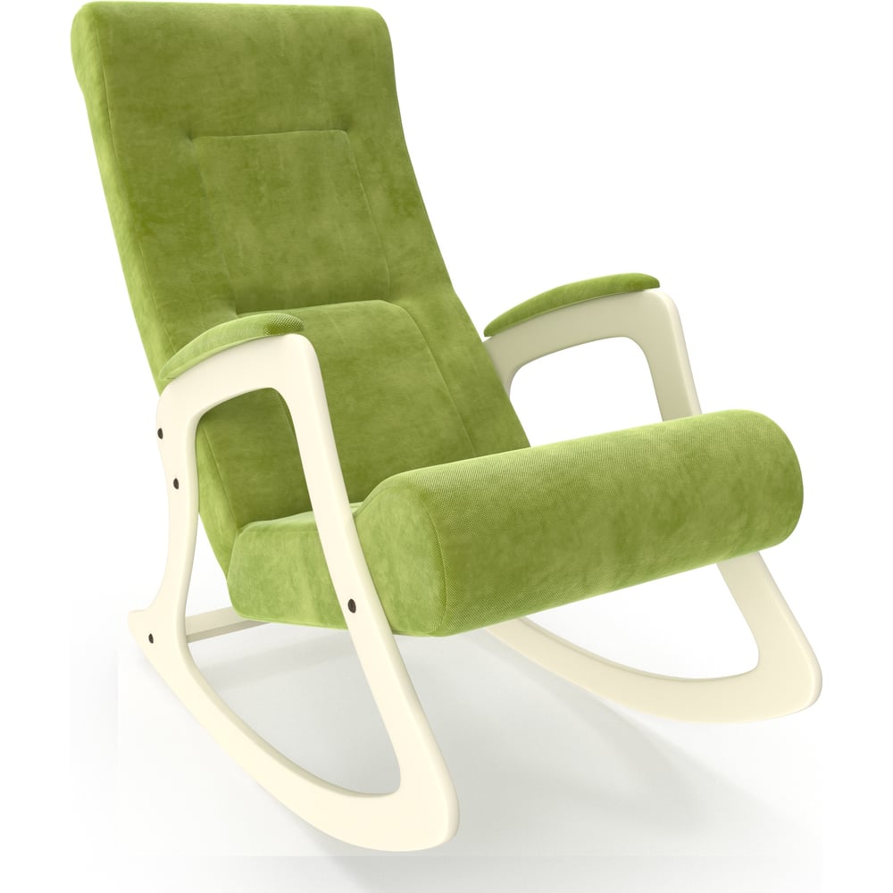 Кресло-качалка Комфорт Модель 2, дуб шампань, ткань Verona Apple Green ...