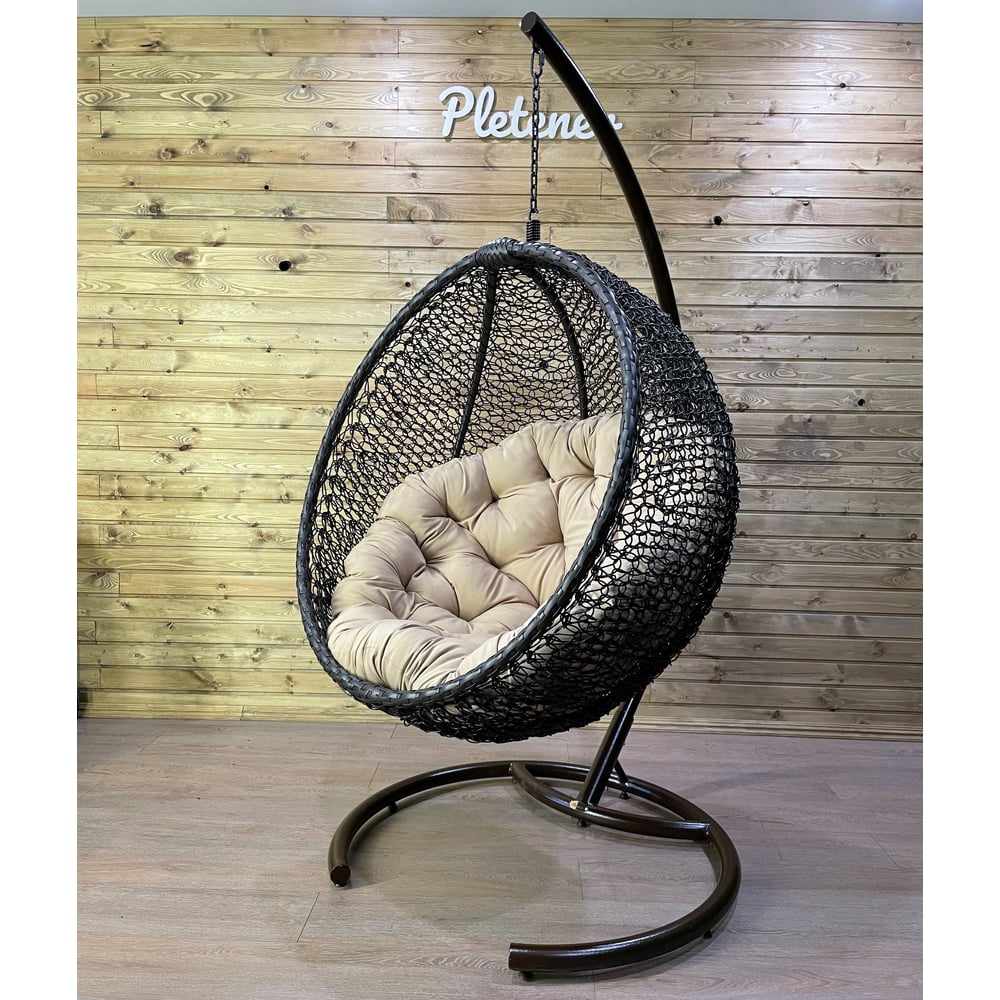 Подвесное кресло Pletenev ШАР Люкс коричневое KPS-05-01 - выгодная цена ...