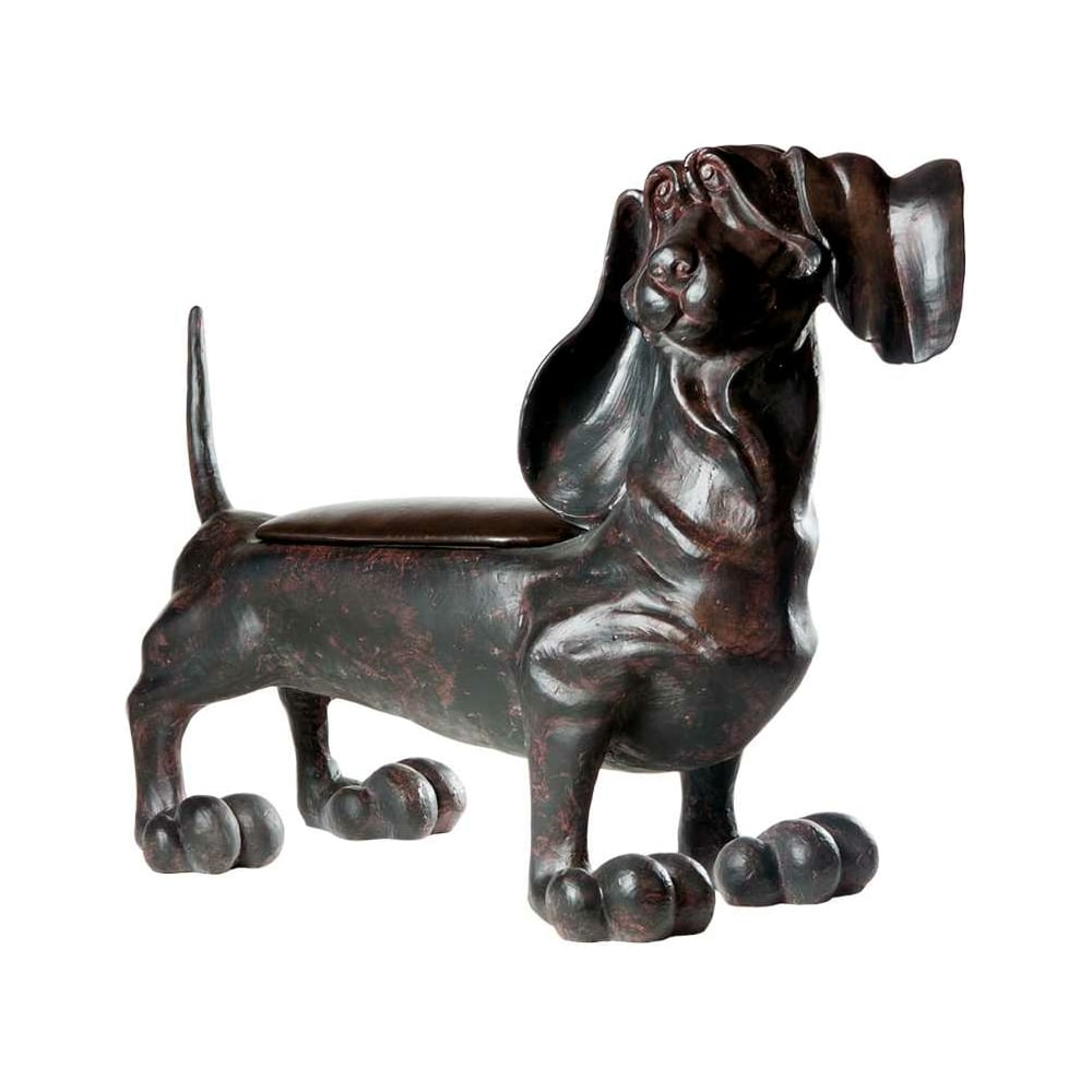 Садовая скамейка BOGACHO Такса Клякса малая 77013/коричневый - выгодная ...