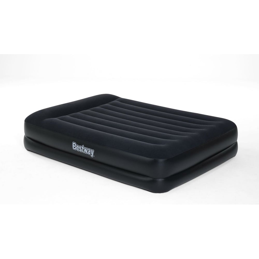 Надувной матрас BestWay 203x152x46 см, встроенный электрический насос ...