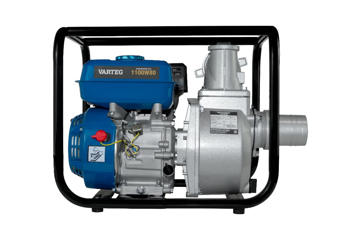 Бензиновая мотопомпа VARTEG 1100W80 6559 - выгодная цена, отзывы ...