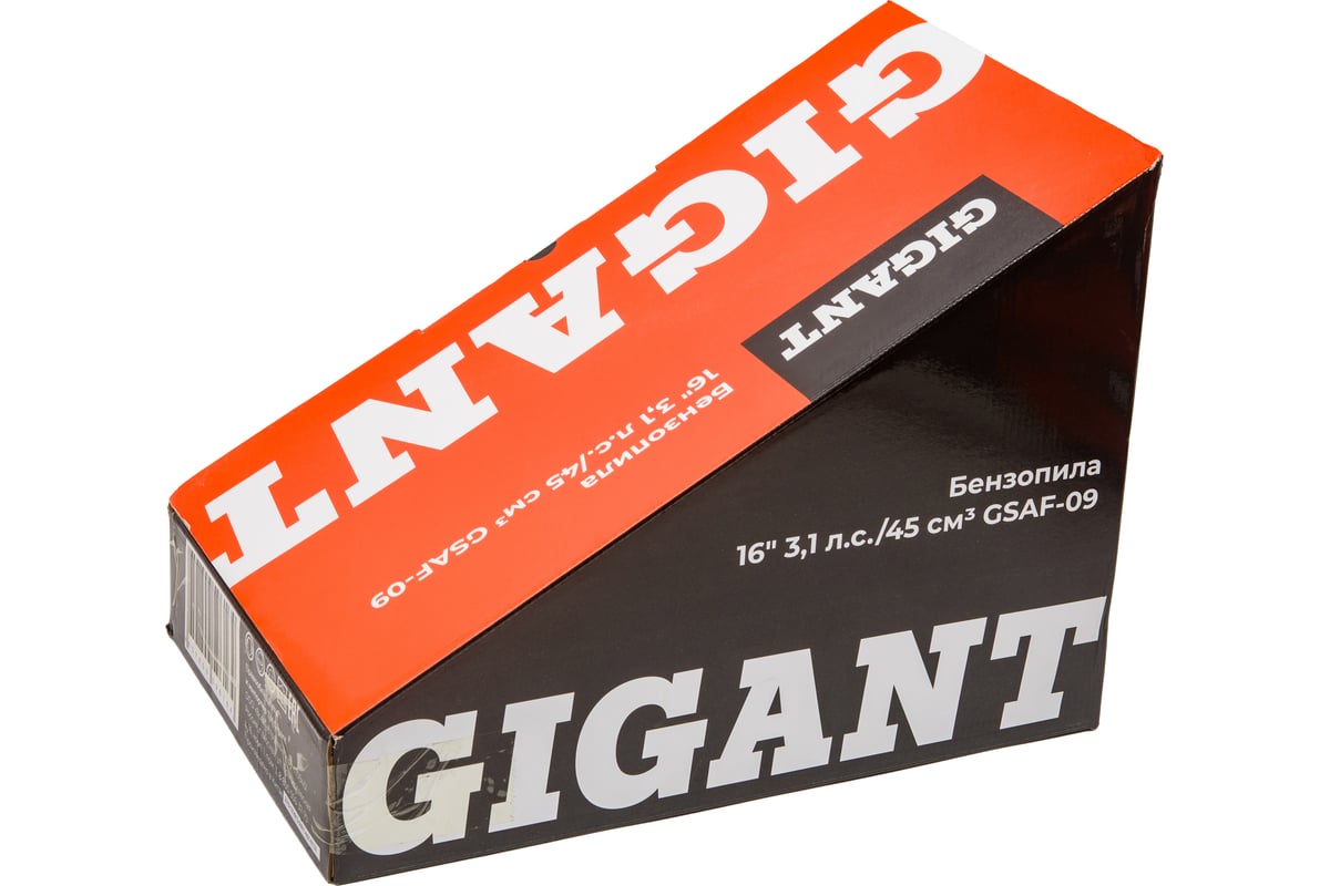Бензопила Gigant 16" 3,1 л.с./45 см3 GSAF-09 - выгодная цена, отзывы, характеристики, 1 видео ...