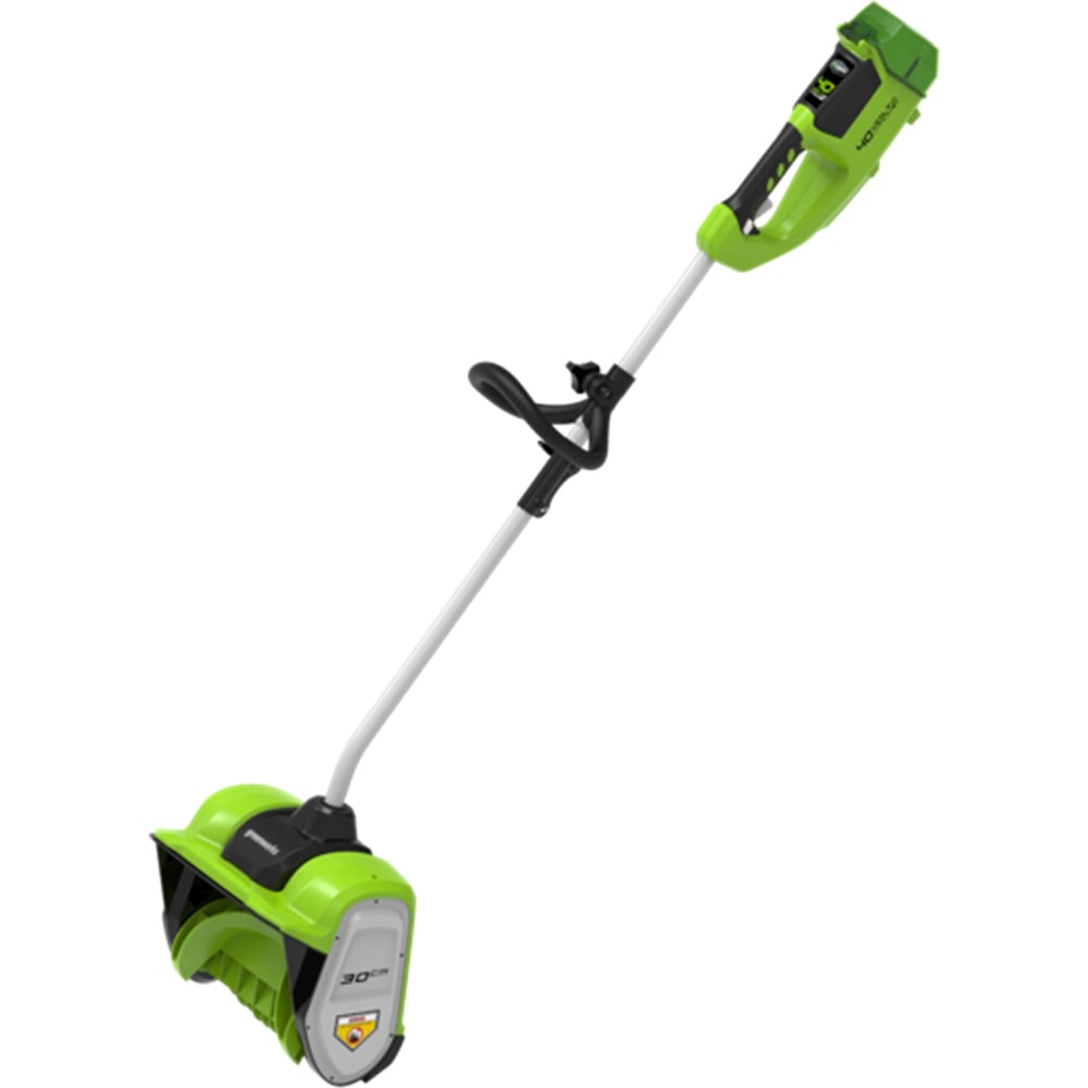 Снегоуборщик аккумуляторный GreenWorks 40 V, 30 см, бесщеточный, с ...