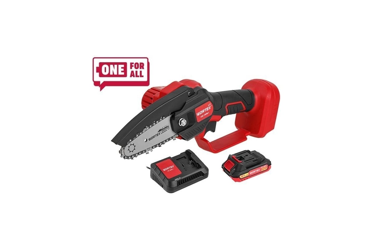 Аккумуляторная мини-пила WORTEX LX CEC 2518-1 в коробке ALL1 с акб и з ...
