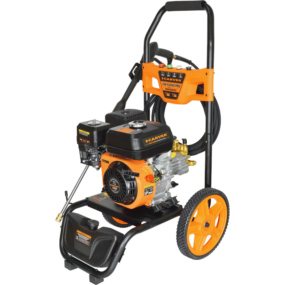 Мойка в/давл. бензиновая CARVER CW-5200G PRO 7лс, 210 бар, 10 л/мин ...