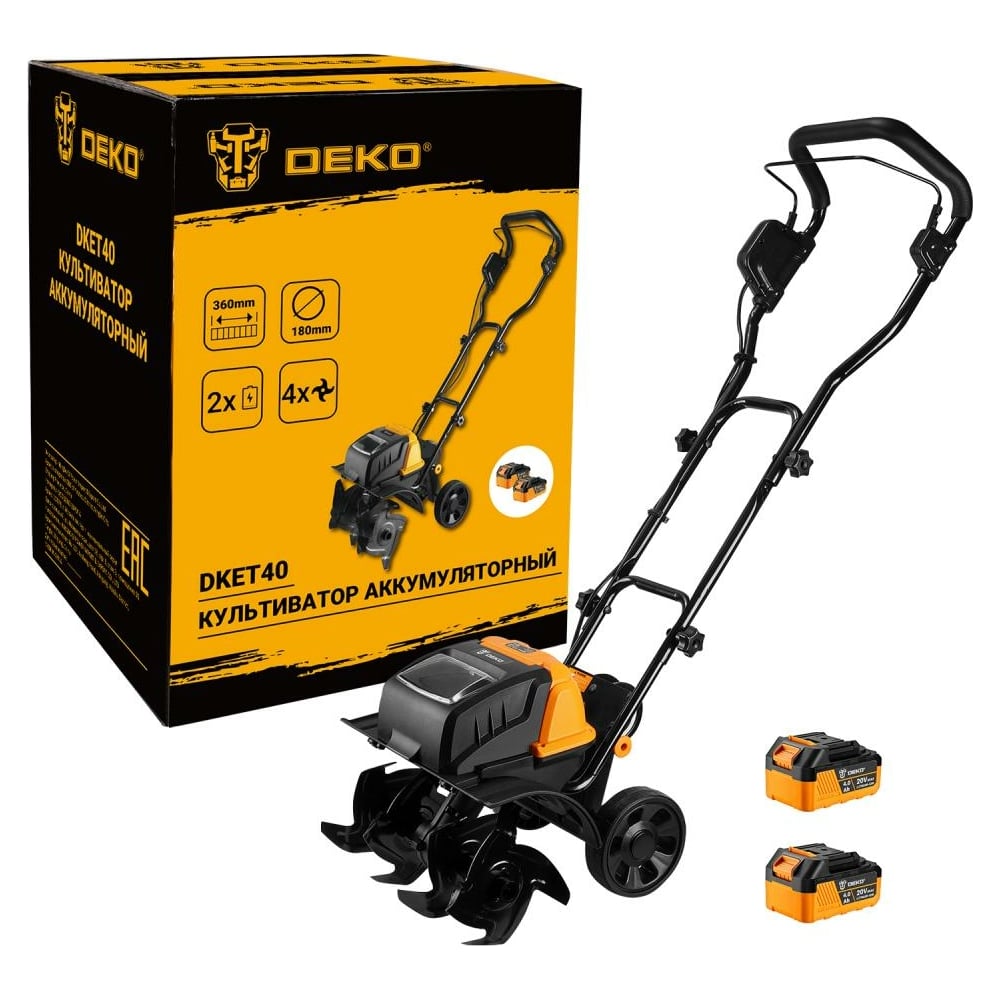 Аккумуляторный культиватор DEKO DKET40 2х4.0 Ач 065-1203 - выгодная ...