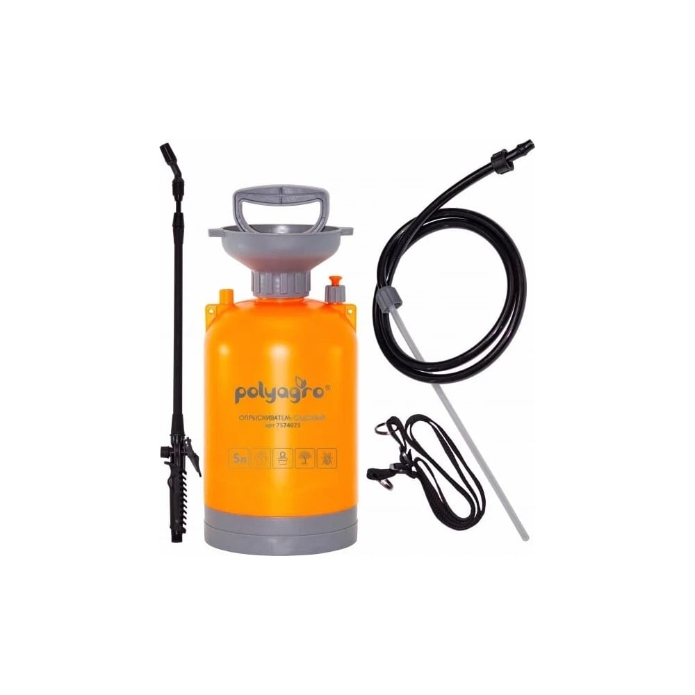 Садовый пневматический опрыскиватель POLYAGRO 5 л 7574075 - выгодная цена, отзывы ...